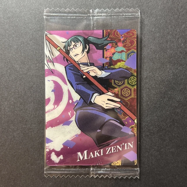 MAKI ZENIN MAKI ZEN'IN Jujutsu Kaisen Wafers Card 2-04 R BANDAI £10.99 ...