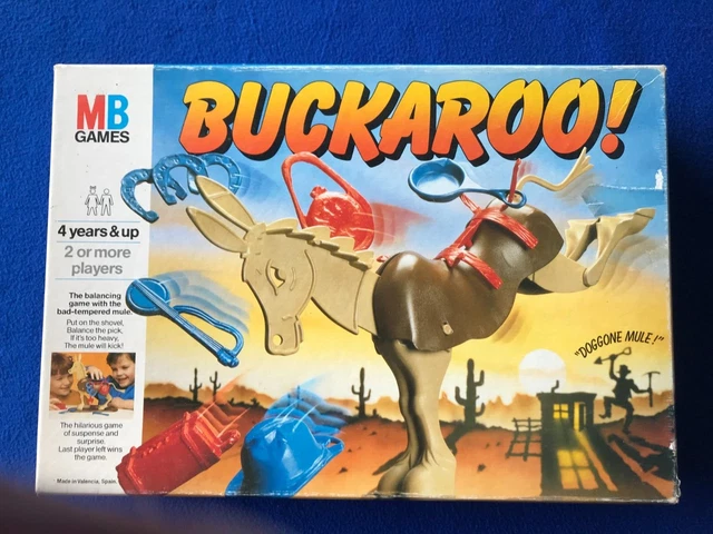 VINTAGE BUCKAROO GAME 1986 MB Games for spare parts as pieces missing ...