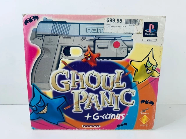 PS1 PLAYSTATION 1 Namco G-CON45 Light Gun Controller + Ghoul Panic ...