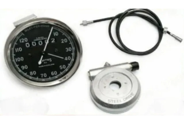 SMITH SPEEDOMETER 120 Mph With Steel Speedo Drive & Cable 54" Long $48. ...