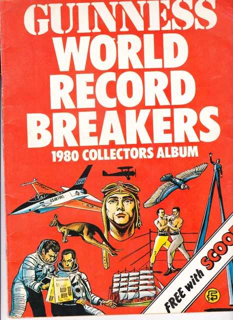 GUINNESS WORLD RECORD breakers 1980 Sticker book with 65 stickers £5.92 ...