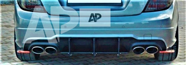 MERCEDES C CLASS W204 C63 AMG Rear Diffuser and Rear Side Splitters ...