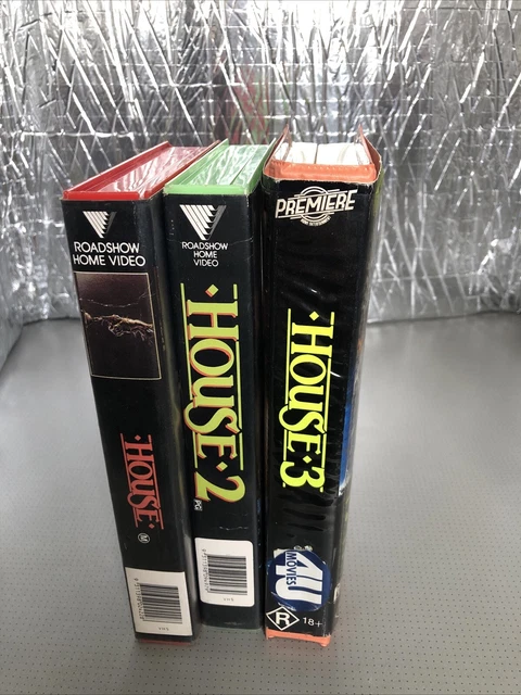 ROADSHOW VHS PREMIERE Vhs House House 2 House 3 Vhs Big Box Ex Rental ...