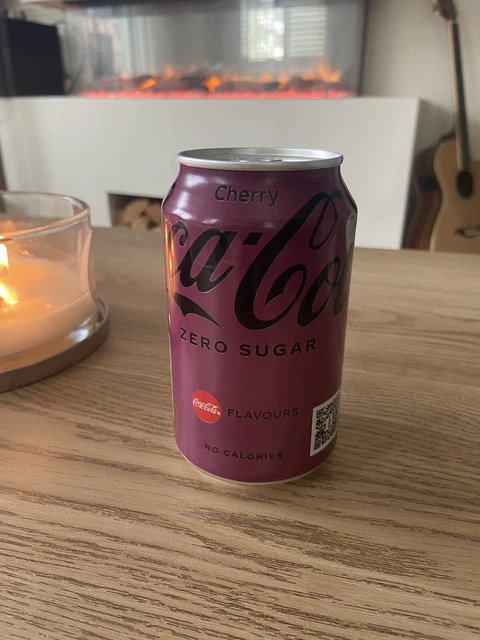 HALF FULL/HALF EMPTY Coca Cola Cherry Zero Sugar Can £15.80 - PicClick UK