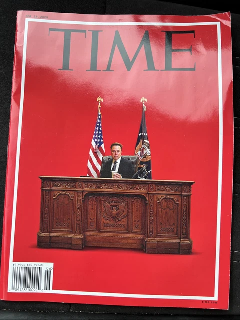 TIME MAGAZINE-ELON MUSK-HEAD of DOGE-2025-Brand New-Never Read! £15.63 ...