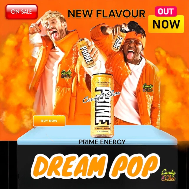 PRIME ENERGY DRINK By Logan Paul & KSI - Dream Pop x 1 Can In Hand Out ...