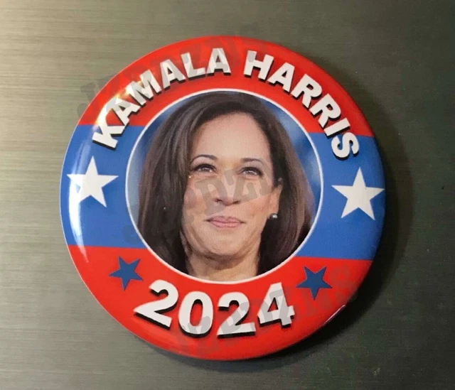 KAMALA HARRIS PIN BUTTON BADGE 2.25" 2024 election campaign president ...