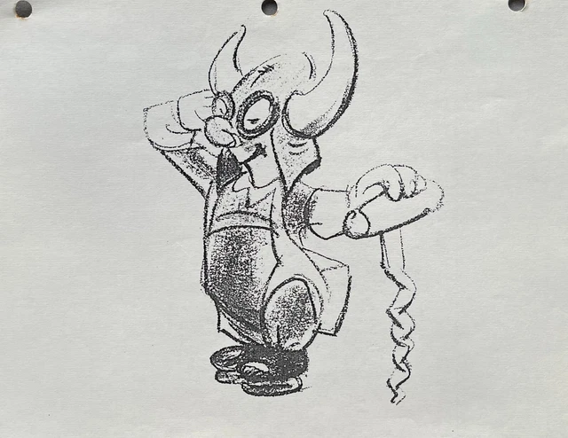 THE GREMLINS 1947 Disney Model Sheet Photocopy RUFUS with CORKSCREW ...