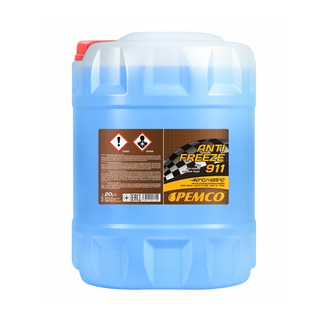 20 LITER PEMCO ANTIFREEZE 911 -40C Kühlerfrostschutz blau, G11 ...