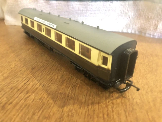 AIRFIX GMR CHOCOLATE/CREAM Corridor Coach 6659 w/Cornish Riviera Roof ...