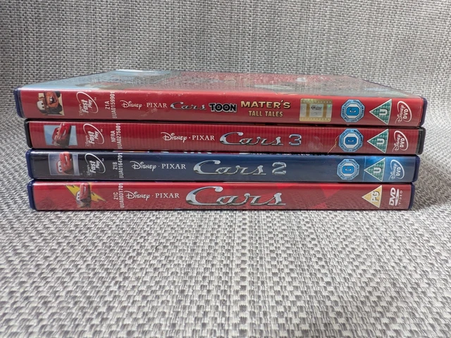 DISNEY PIXAR CARS 1, 2, 3 & Cars Toon Maters Tall Tails DVD Collection ...