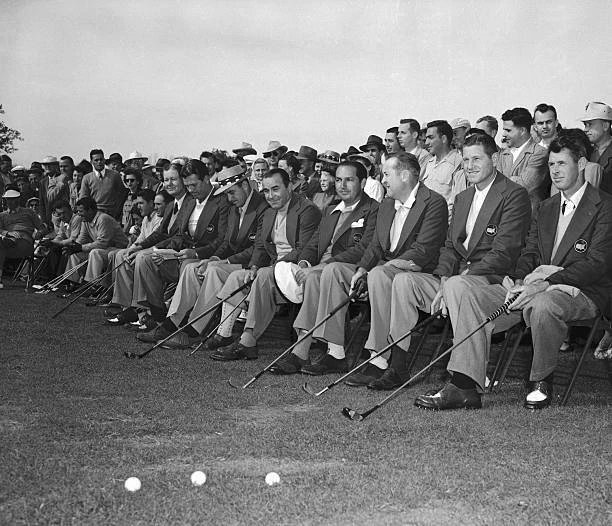 BYRON NELSON AND Former Masters Winners-Golf Clinic 1950 Golf Old Photo ...
