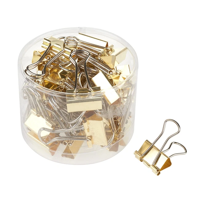 PINCES DOUBLE CLIP VBS 19 mm 40 pc. Or EUR 23,80 - PicClick FR