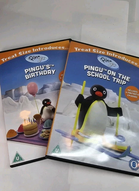 2 X PINGU DVDs Pingu on the schoold trio and pingu's birthday Children ...