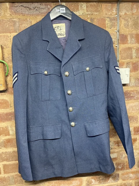 VINTAGE RAF NO1 Royal Air Force Blue Dress Uniform Jacket/Tunic Size ...