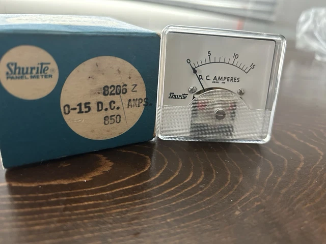 NOS SHURITE PANEL Meter 0-15vdc Model 8206 Z $23.77 - PicClick CA