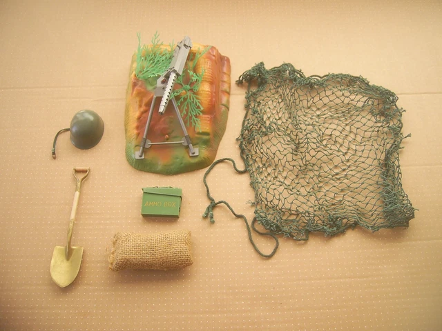 VINTAGE ACTION MAN Machine Gun Emplacement Set 1970s Toy £3.20 ...