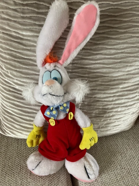 VINTAGE 1987 WHO Framed Roger Rabbit 14inch plush Applause posable ears ...