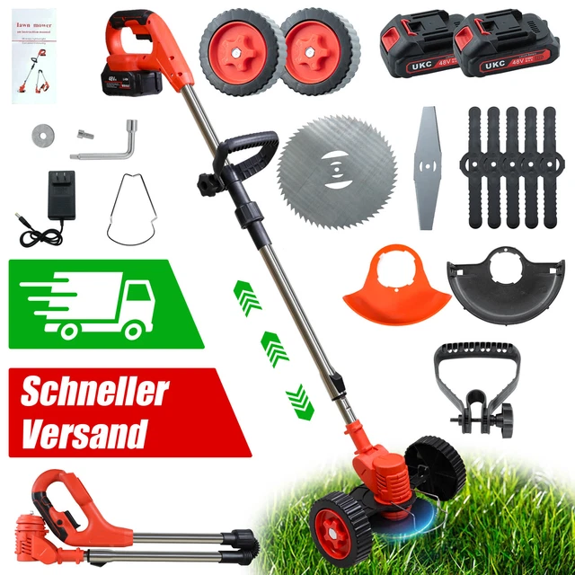 ELECTRIC CORDLESS GRASS String Trimmer Lawn Edger Weed Wacker Cutter ...