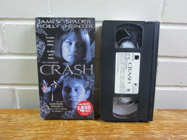 CRASH VHS TAPE 90s Horror Movie Holly Hunter Cult Classic New Line ...