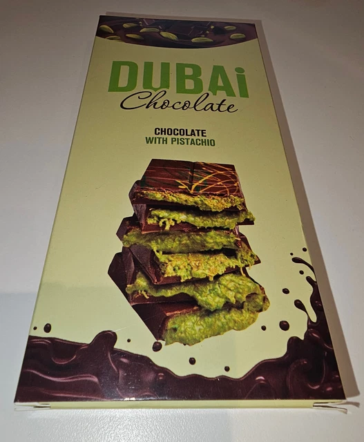 XL DUBAI SCHOKOLADE 190 gr. Dubai Art Schokolade mit Pistazie Chocolate ...