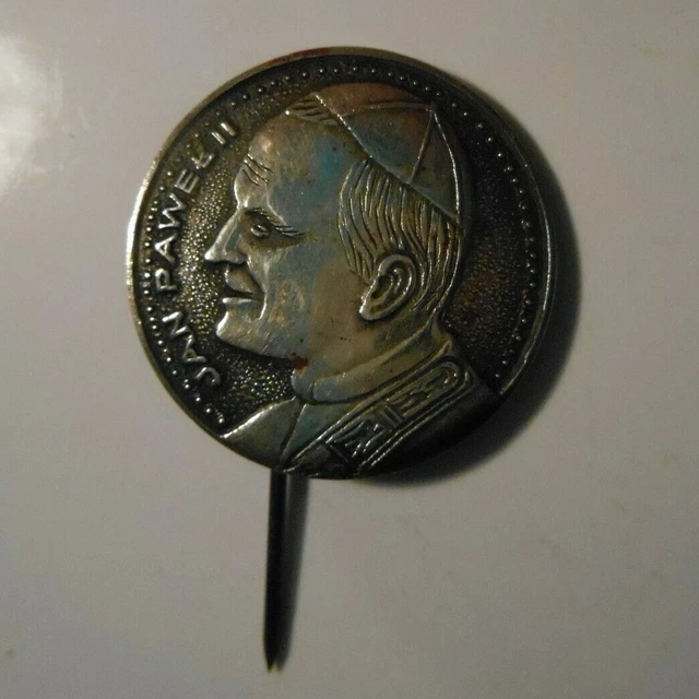 SUPERBE ANCIEN SS PAPE JAN PAWEL II JEAN PAUL 2 BROCHE pin' s MEDAILLE ...