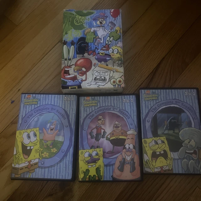 SPONGEBOB SQUAREPANTS THE Complete Second Season DVD Box Set Preowned ...