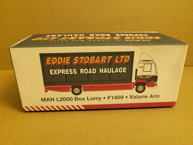 ATLAS EDITIONS EDDIE Stobart Man L2000 Box Van Valarie Ann F1459 1:76 ...