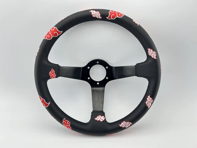 350MM AKATSUKI CLOUDS Naruto steering wheel Fit 6 Hole Hub Fit Nardi ...
