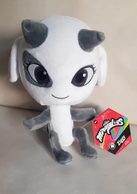 MIRACULOUS LADYBUG KWAMI ZIGGY Plush 15cm Soft Toy Ziggi Bandai New ...