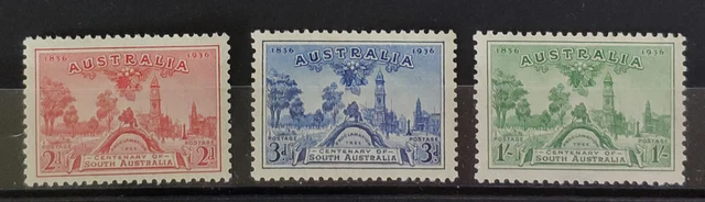 AUSTRALIA. GV 1936 "Centenary of South Australia" set. Fine mint stamps ...