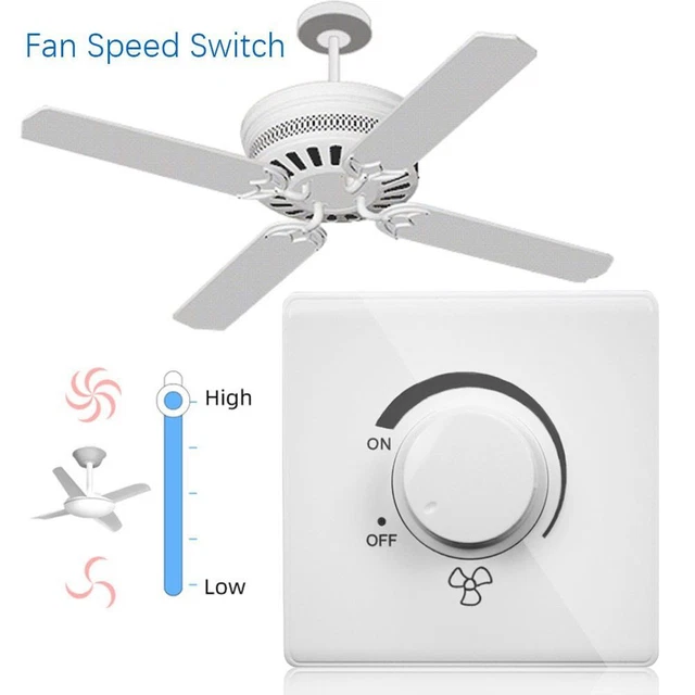 Speed Controller Fan Speed Adjuster Adjustment Stepless Speed Rotary Switches Eur 8 66 Picclick Fr