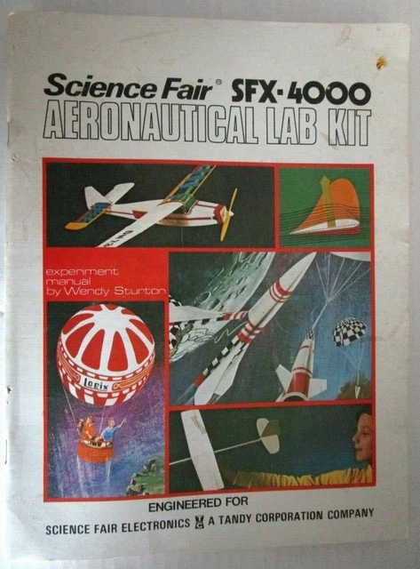 VINTAGE SCIENCE FAIR SFX-4000 Aeronautical Lab Kit K-14 Tandy 1973 ...