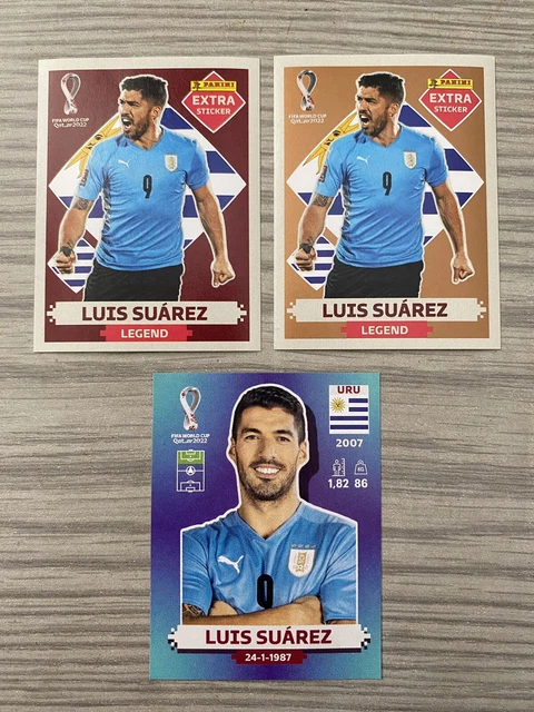PANINI FIFA WORLD Cup Qatar 2022 - Extra Sticker Suarez Legend - Base ...