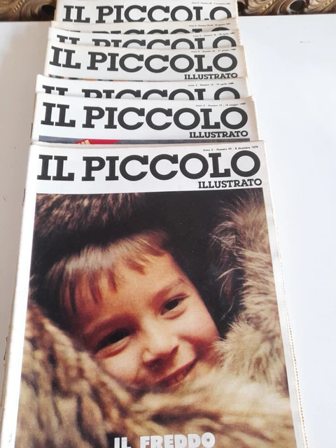 LOTTO 10 riviste IL PICCOLO illustrato,Magazine di Trieste anni '70'80 ...
