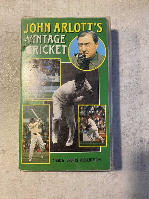 JOHN ARLOTT’S VINTAGE Cricket VHS Video Tape BBC Enterprises Ltd 1988 £ ...