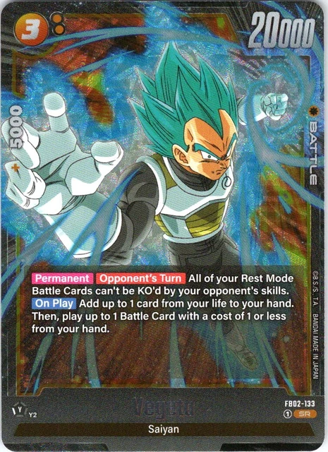 VEGETA SR SP 2024 Dragon Ball Super Fusion World Blazing Aura Eng #Fb02 ...