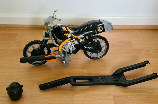 ACTION MAN MOTOR Bike with 2 Darts/ missiles and Trailer - gi Joe ...