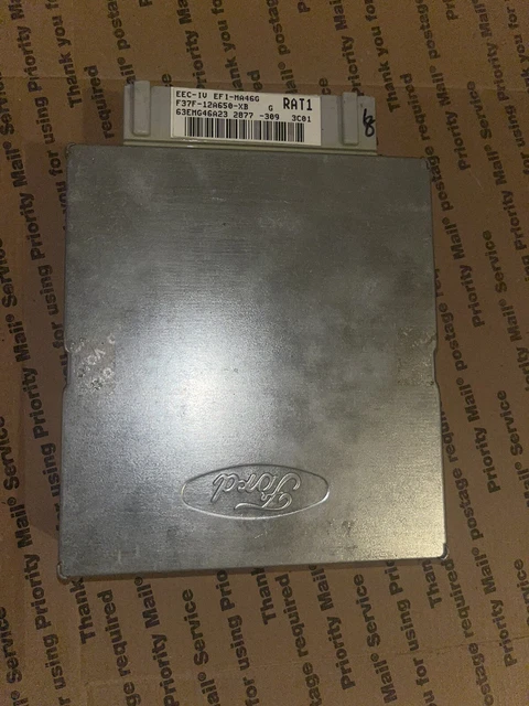 F37F-12A650-XB 1993 Ford Ranger AT 3.0L 4X4 Engine Computer Module ECM ...