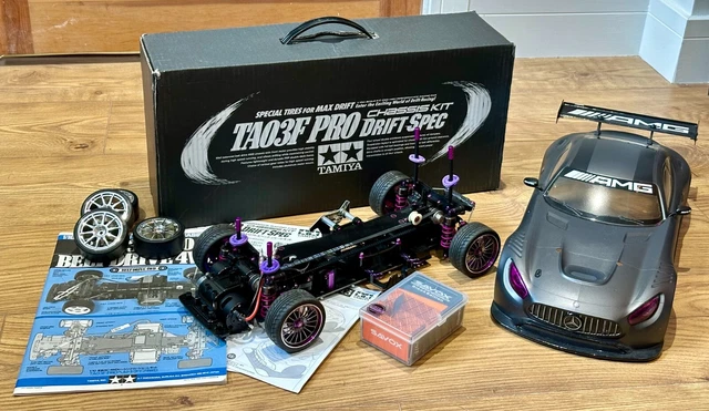 TAMIYA 49377 TA03F-PRO Drift AMG GT3 Shelf Queen Hop Ups Electronics ...