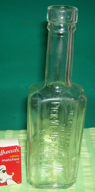VINTAGE PICK-ME-UP CONDIMENT Co Ltd Sydney Bottle 20 cms Tall EUR 8,74 ...