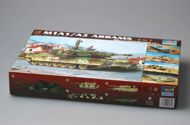TRUMPETER 01535 M1 A1/A2 ABRAMS 5 in 1 1/35 Model Kit $33.00 - PicClick CA
