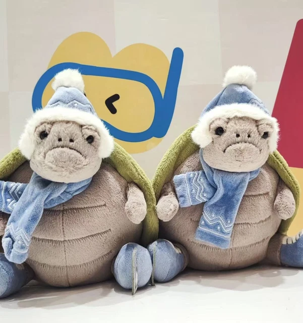 JELLYCAT ROLLER SKATING Turtle Toy Timmy in Dynamic Form Comes with A ...