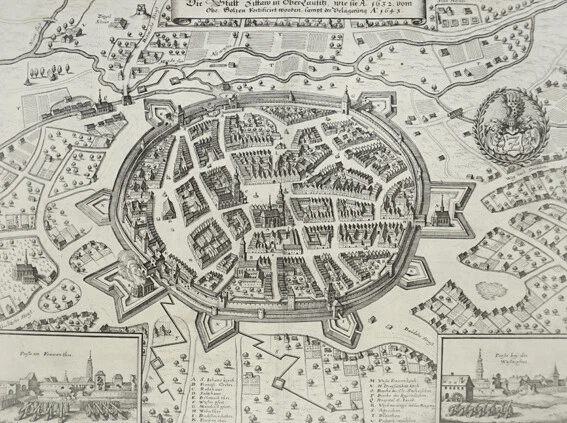 ZITTAU - GESAMTANSICHT - Merian - Kupferstich um 1650 EUR 160,00 - PicClick DE