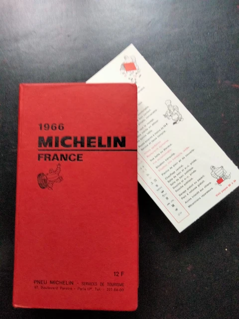 RARE GUIDE ROUGE MICHELIN FRANCE 1966 Quasi Neuf COMPLET avec son ...