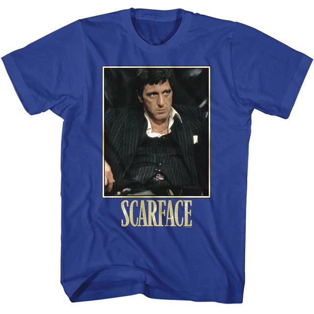 T-SHIRT HOMME SCARFACE Film Tony Montana Le Méchant En Costume Rayé Al ...