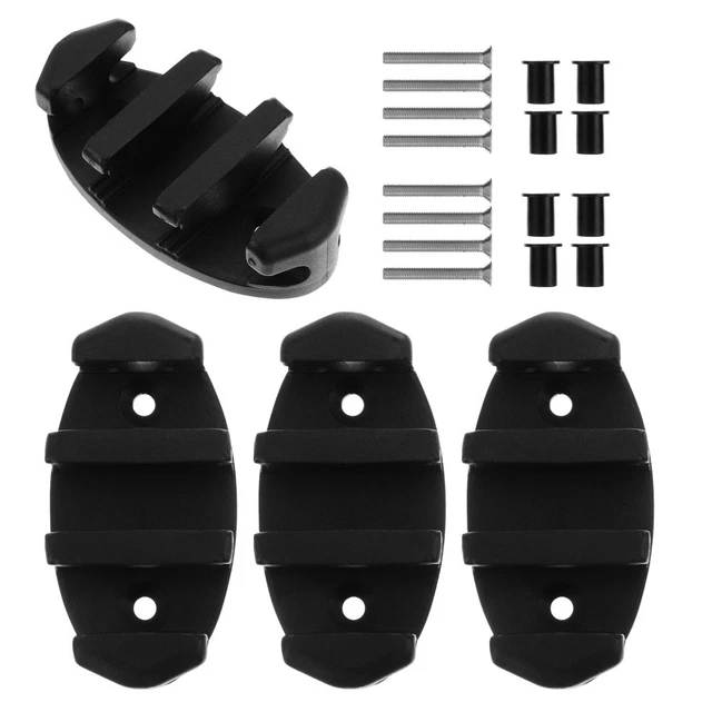 4 PCS ROPE Cleat Kayak Track Mount Anchor Foldable Cleats for Boat £19. ...