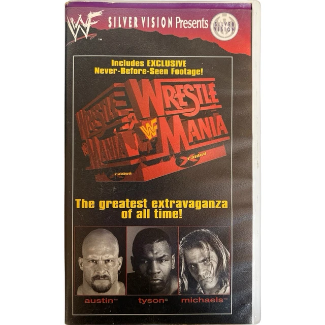 WWE WWF WRESTLEMANIA 14 XIV 1998 VHS Tape Wrestling Stone Cold Mike ...