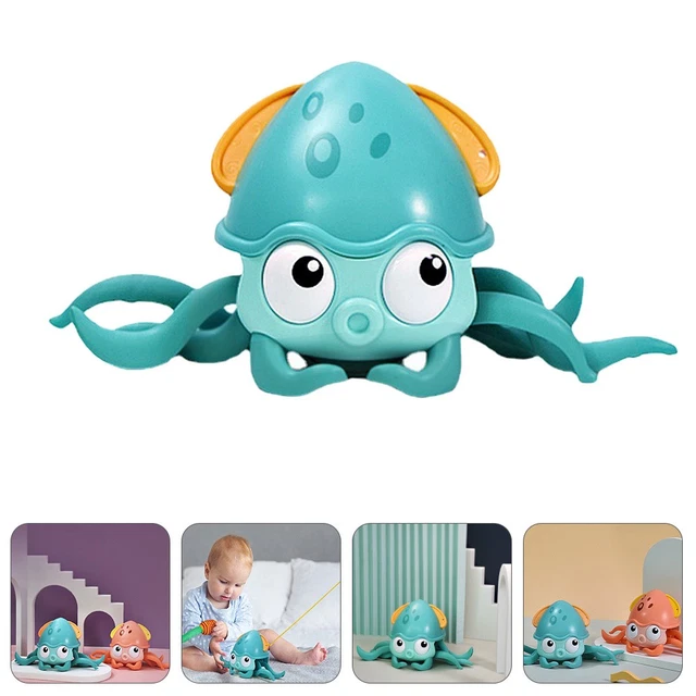 1PC CRAWLING OCTOPUS Shower Toy Baby Bathing Plaything Crawling Octopus ...