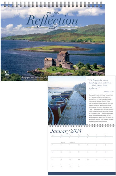 2024 CALENDAR: WORDS Of Reflection £1.99 - PicClick UK